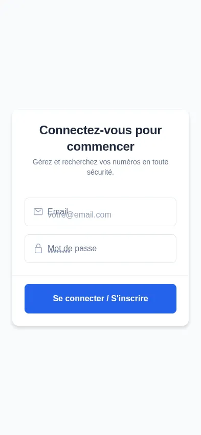 Numéro Finder