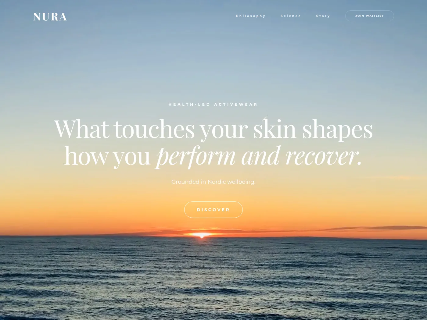 NURA Landing Page
