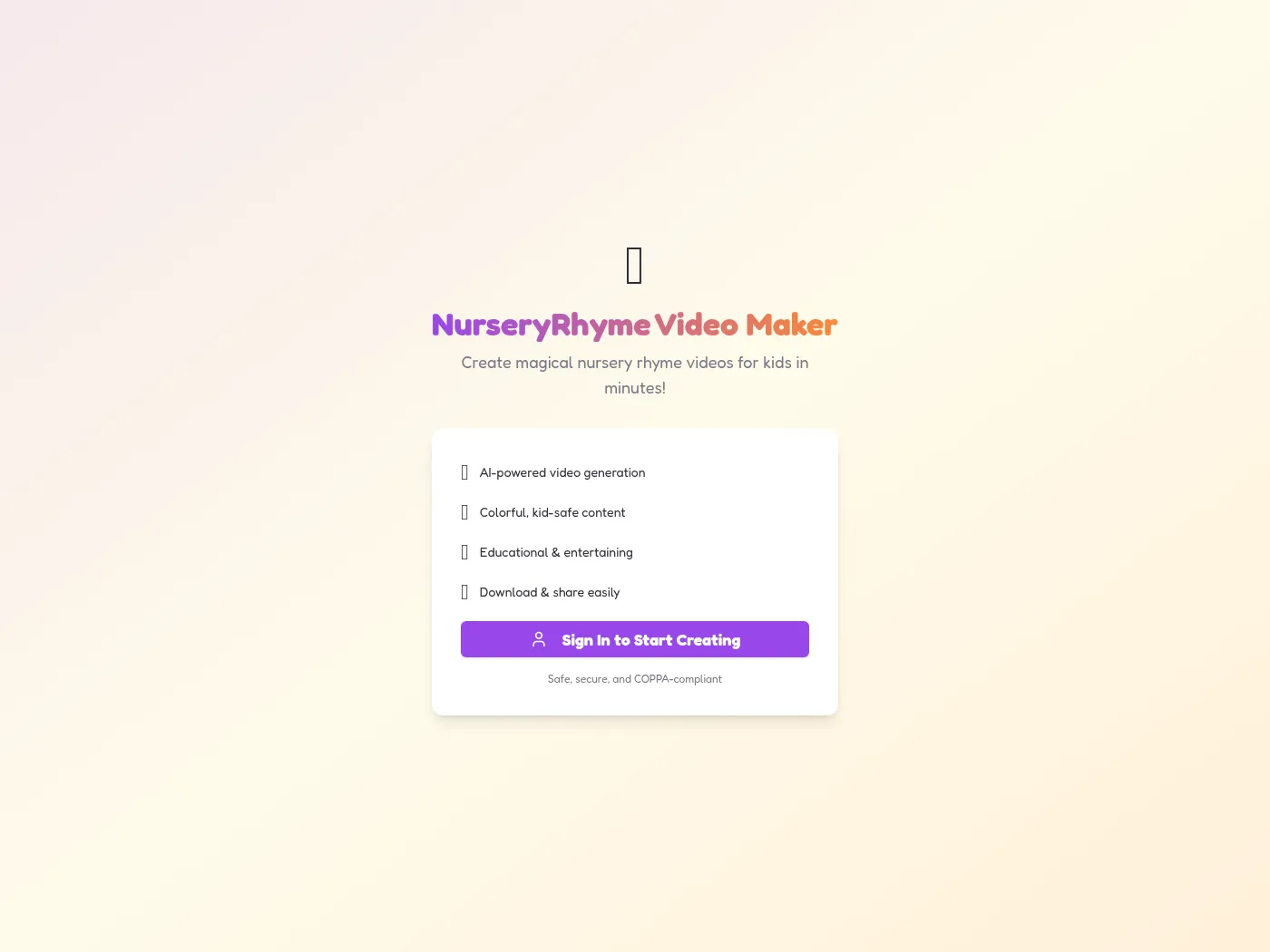 NurseryRhyme Video Maker