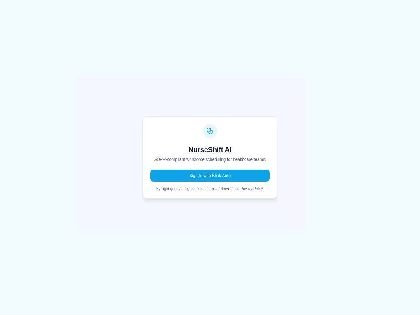 NurseShift AI Scheduler