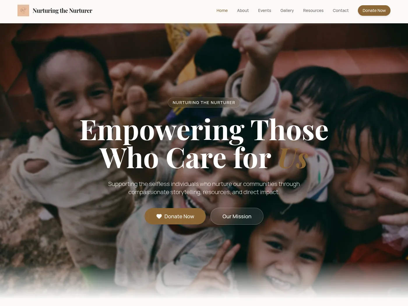 Nurturing the Nurturer Site