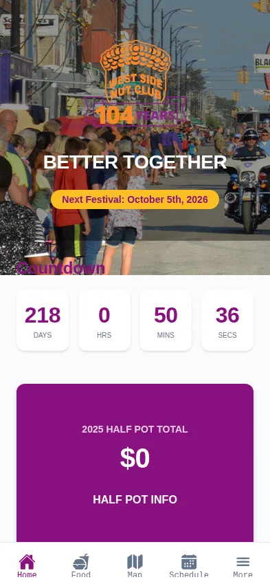 Nut Club Fall Fest App