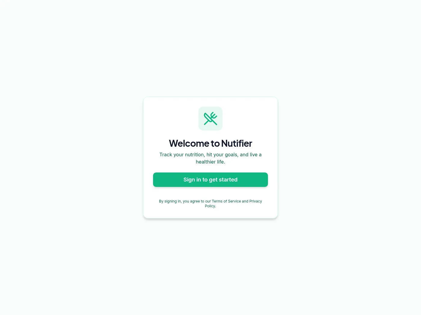 Nutifier App