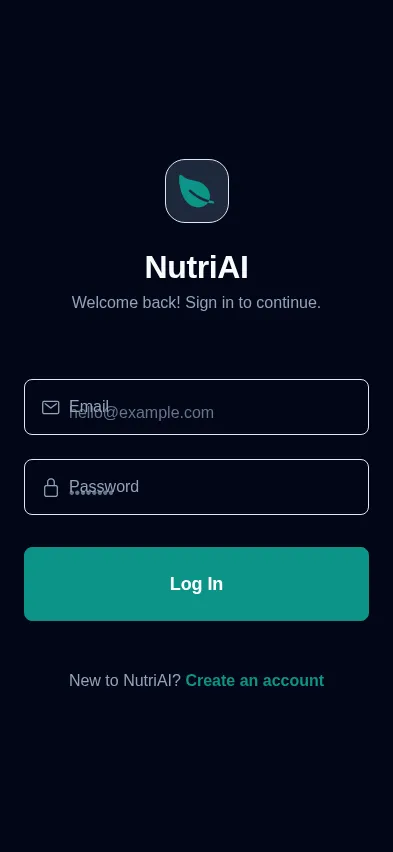 NutriAI Tracker
