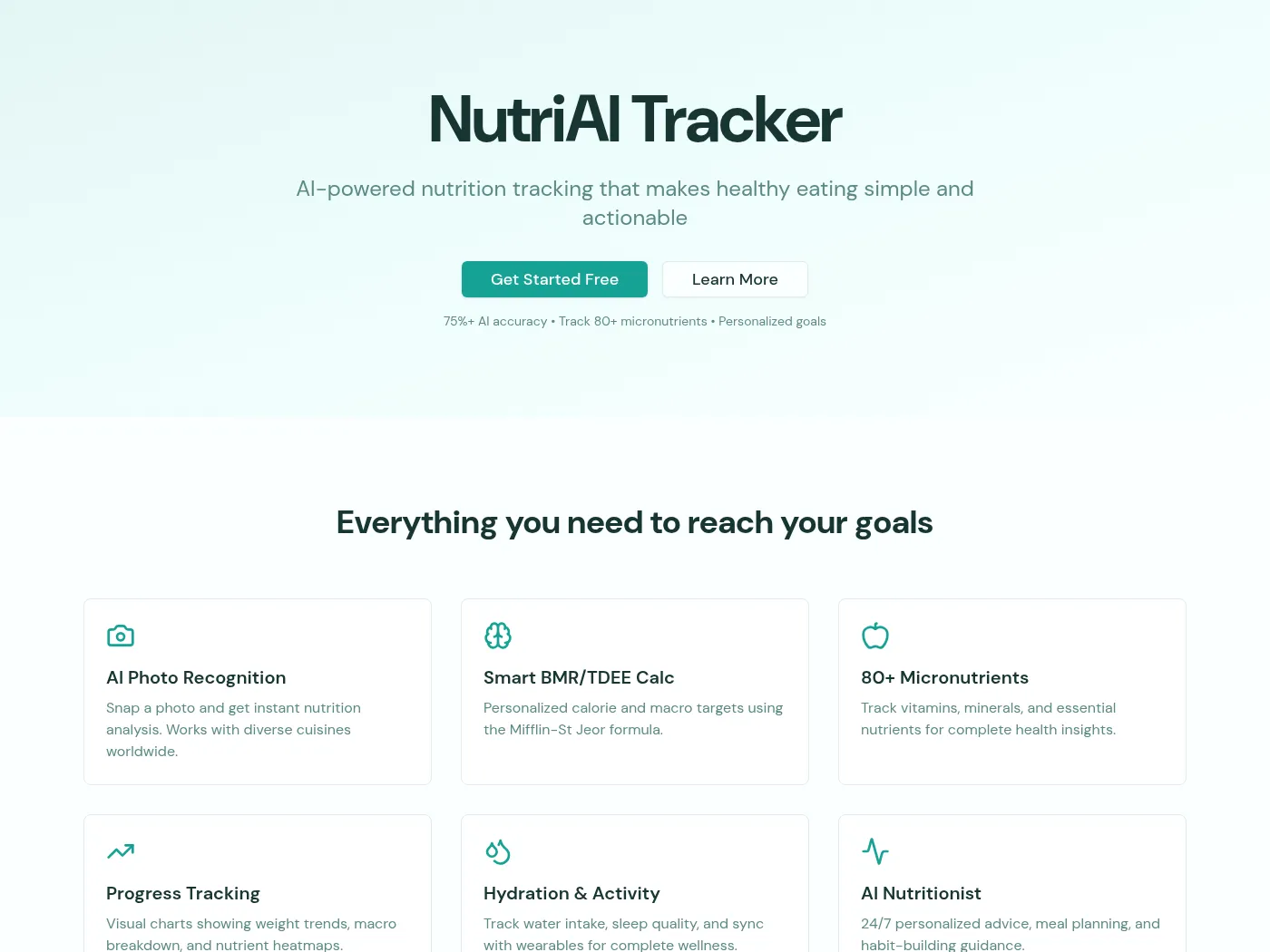 NutriAI Tracker