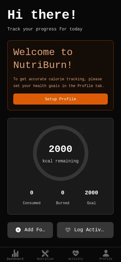 NutriBurn Fitness Tracker