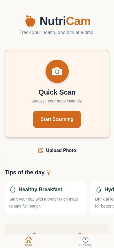 NutriCam — Plat Analyzer