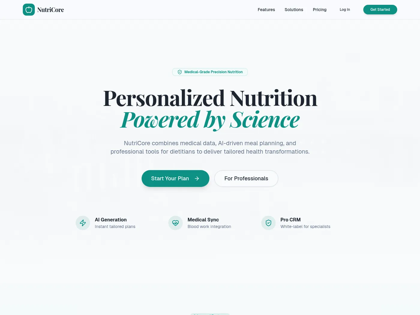 NutriCore Platform