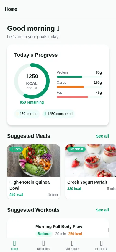NutriFit Daily Coach