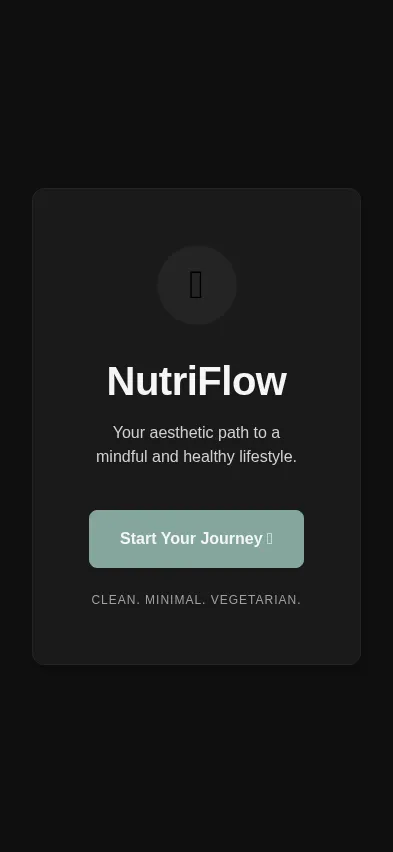 NutriFlow Wellness App