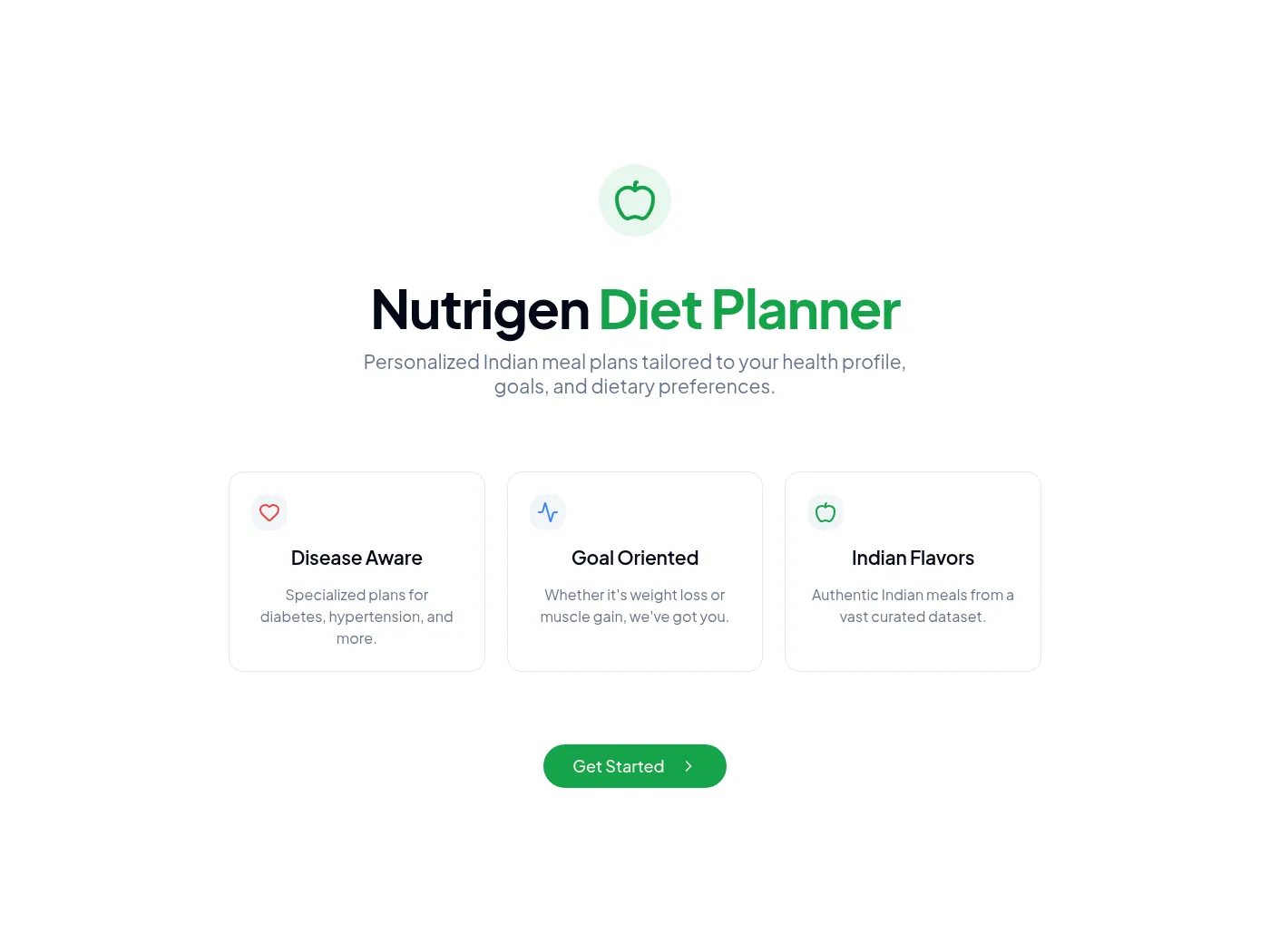 Nutrigen Diet Planner