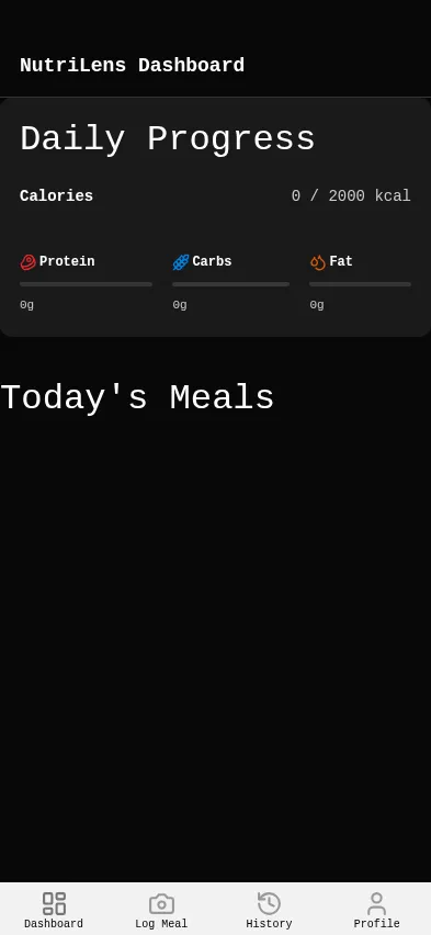 NutriLens AI Tracker