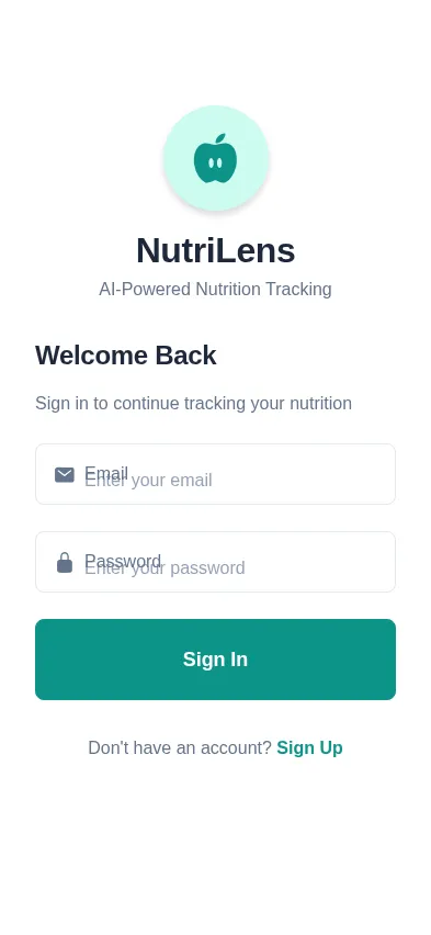 NutriLens AI Tracker