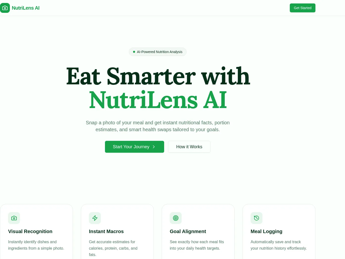 NutriLens AI App