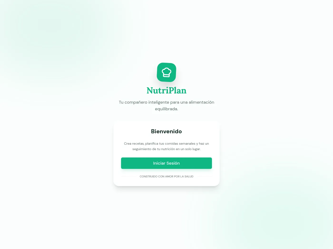 NutriPlan Webapp