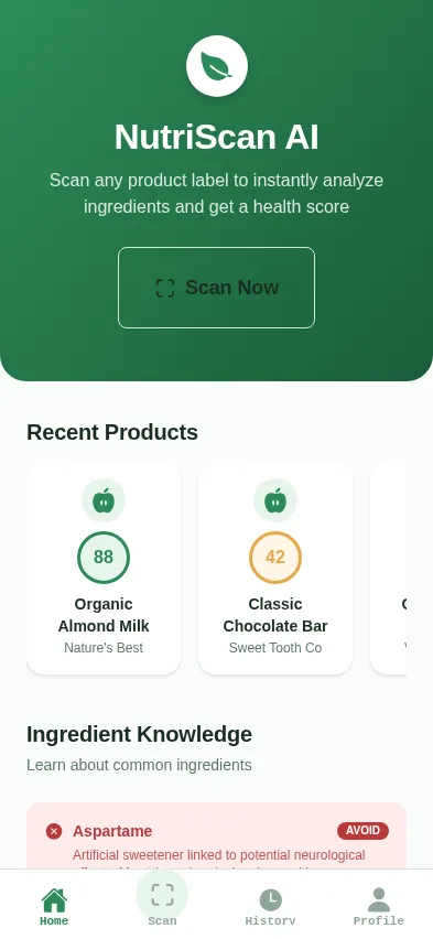NutriScan AI