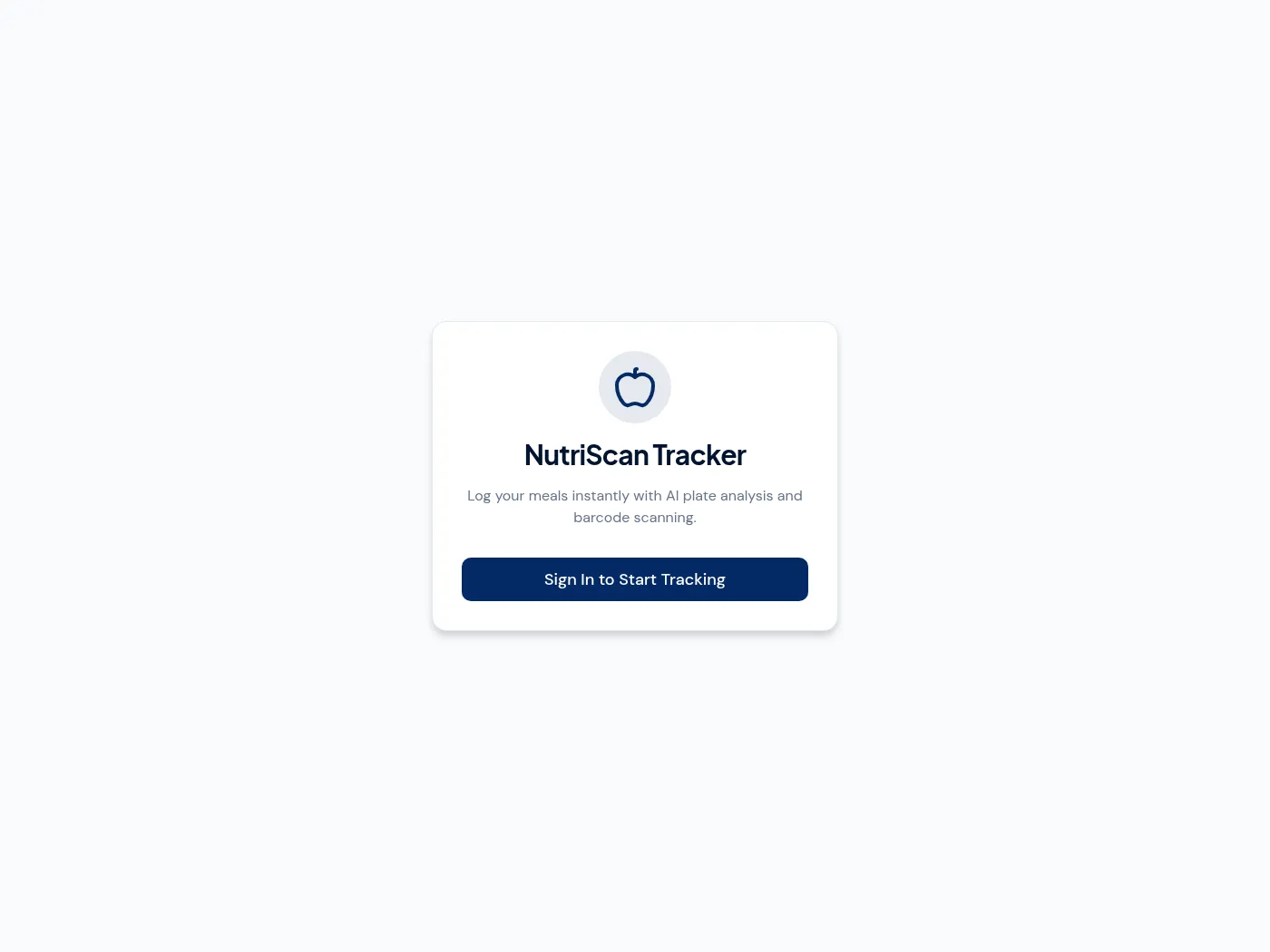NutriScan Tracker