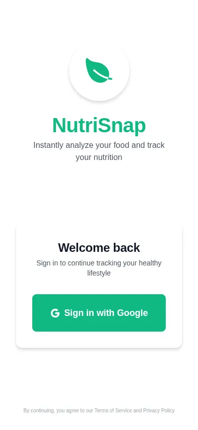 NutriSnap Mobile App