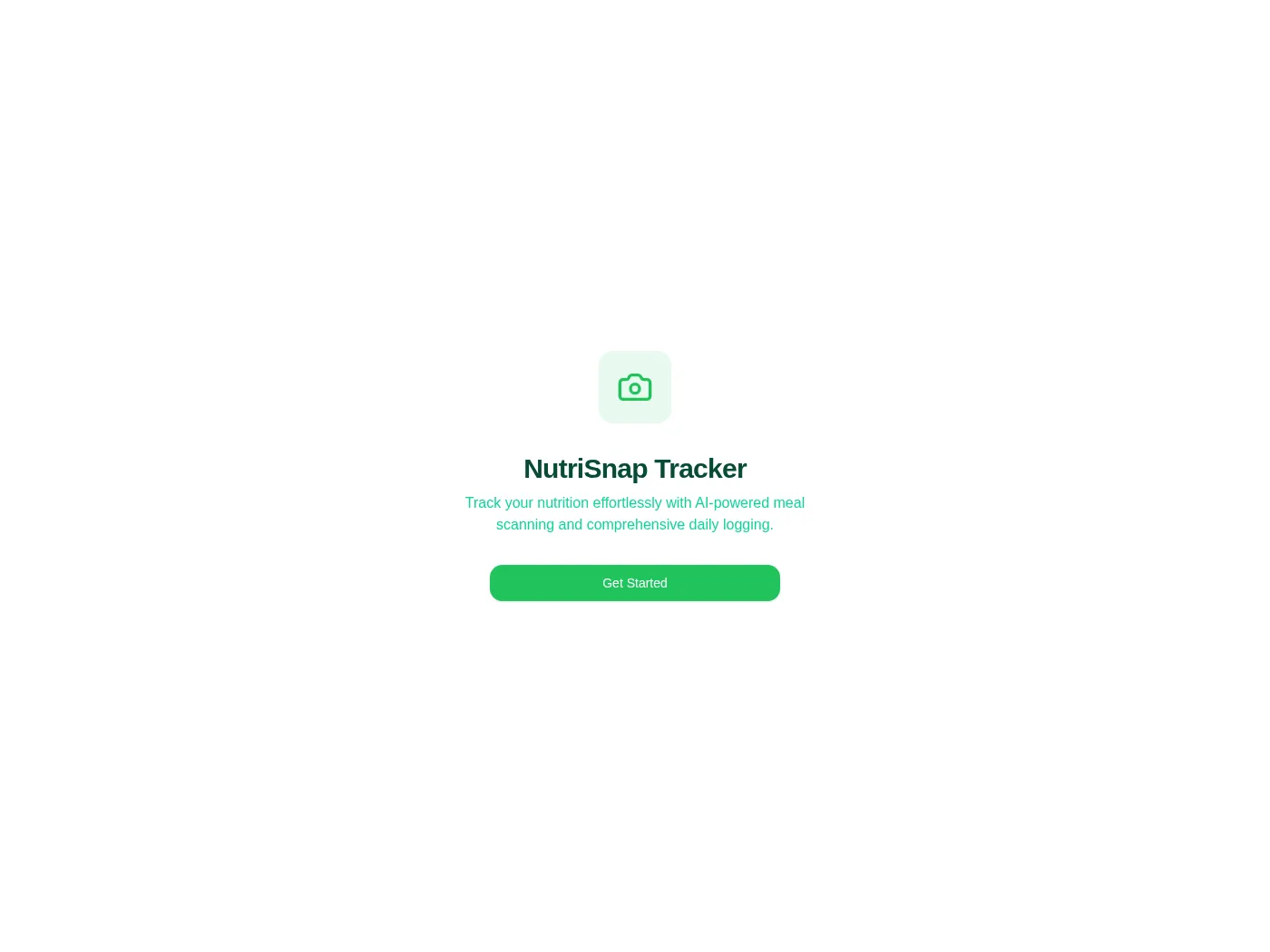 NutriSnap Tracker