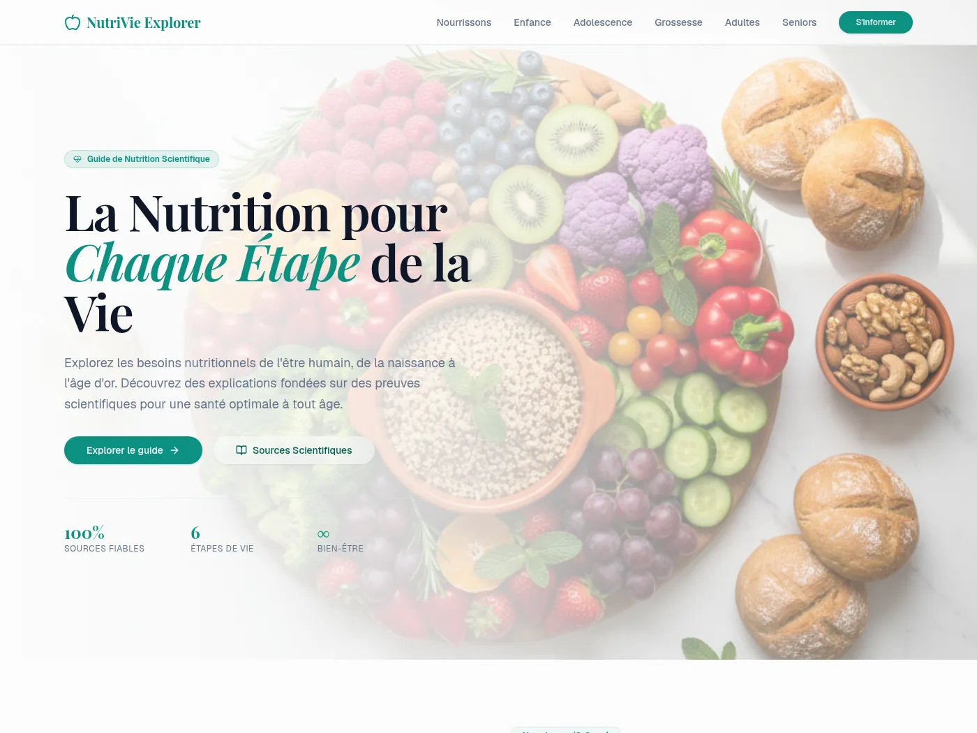 NutriVie Explorer