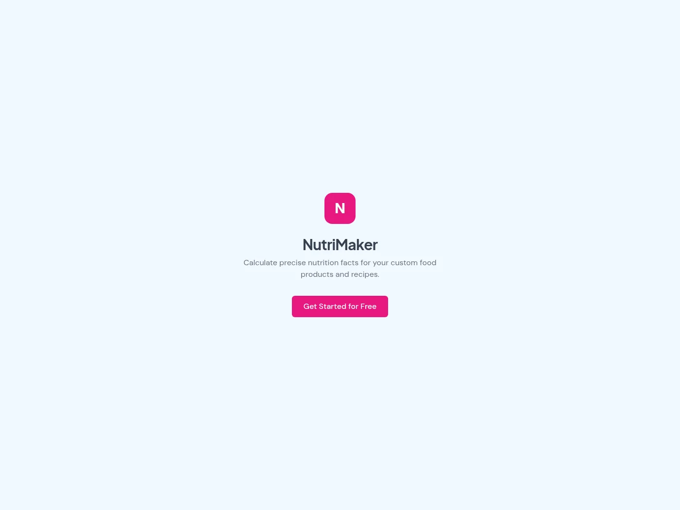 NutriMaker SaaS