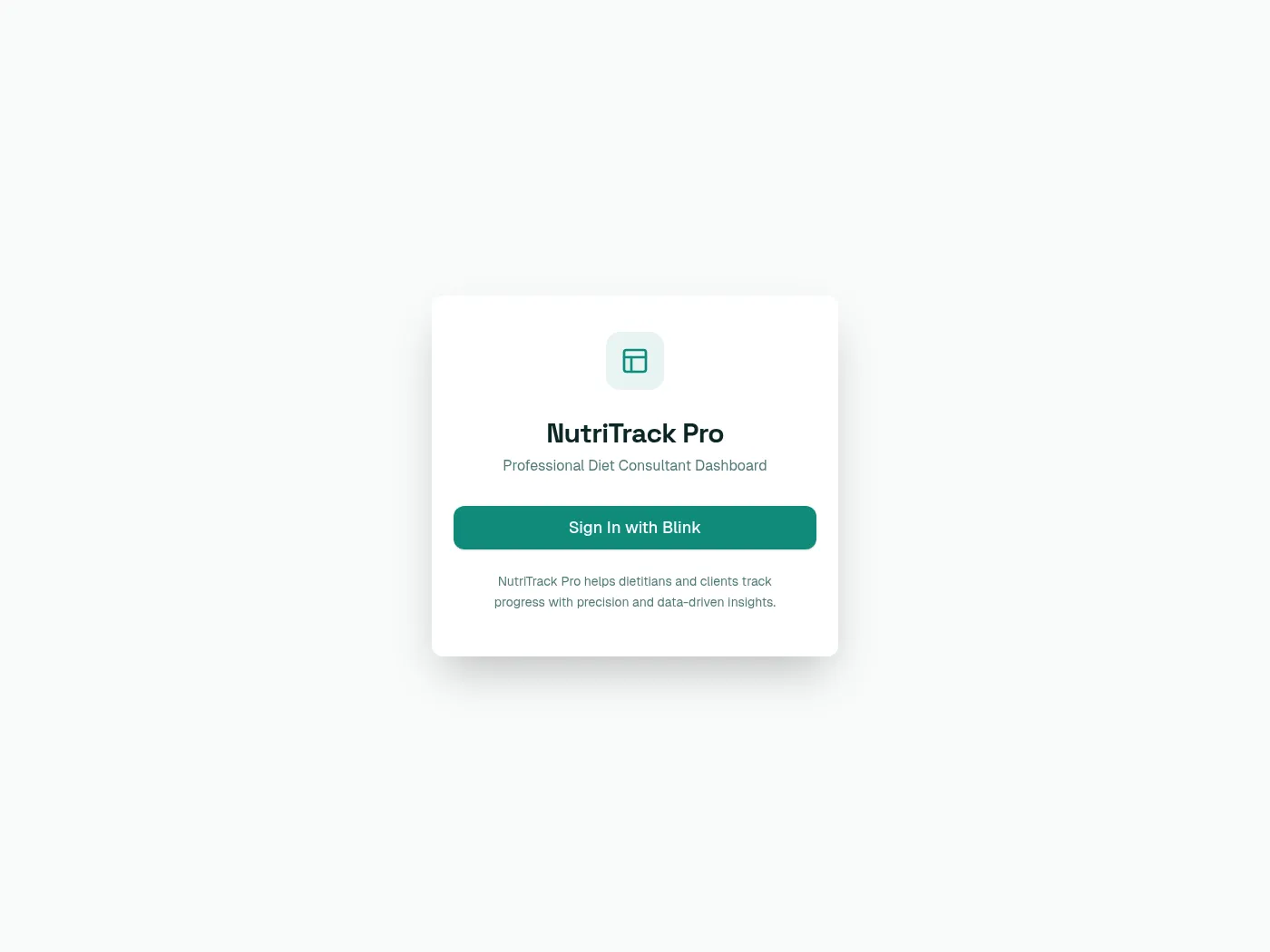 NutriTrack Pro Dashboard