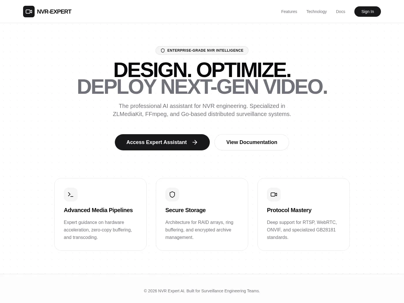 NVR Expert AI Assistant
