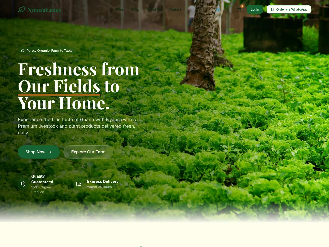 NyansaFarms Web Portal