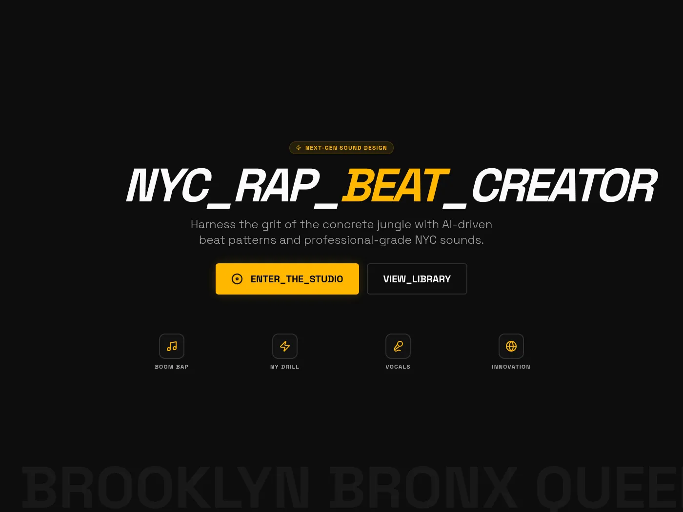 NYC Rap Beat Creator
