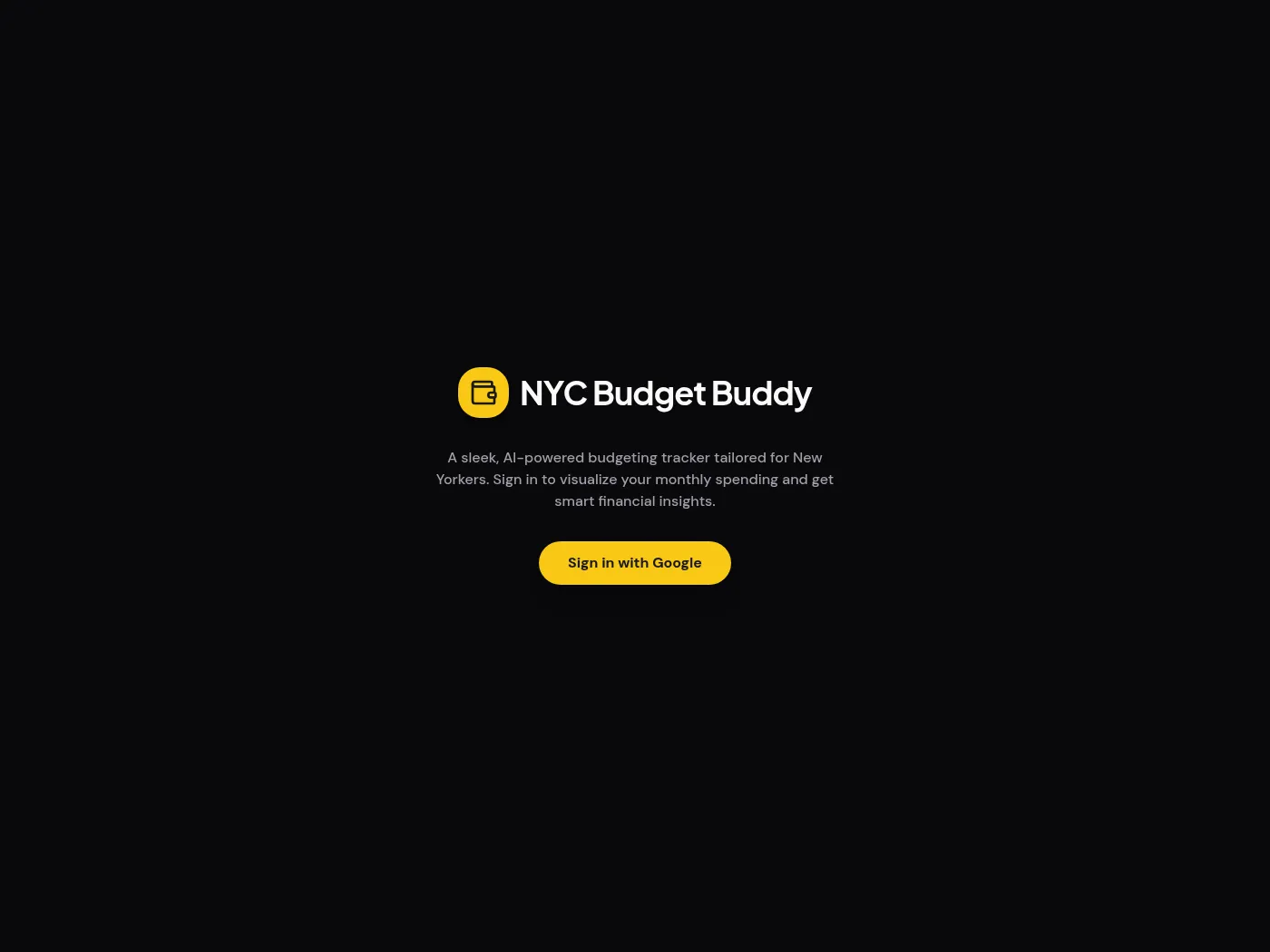 NYC Budget Buddy