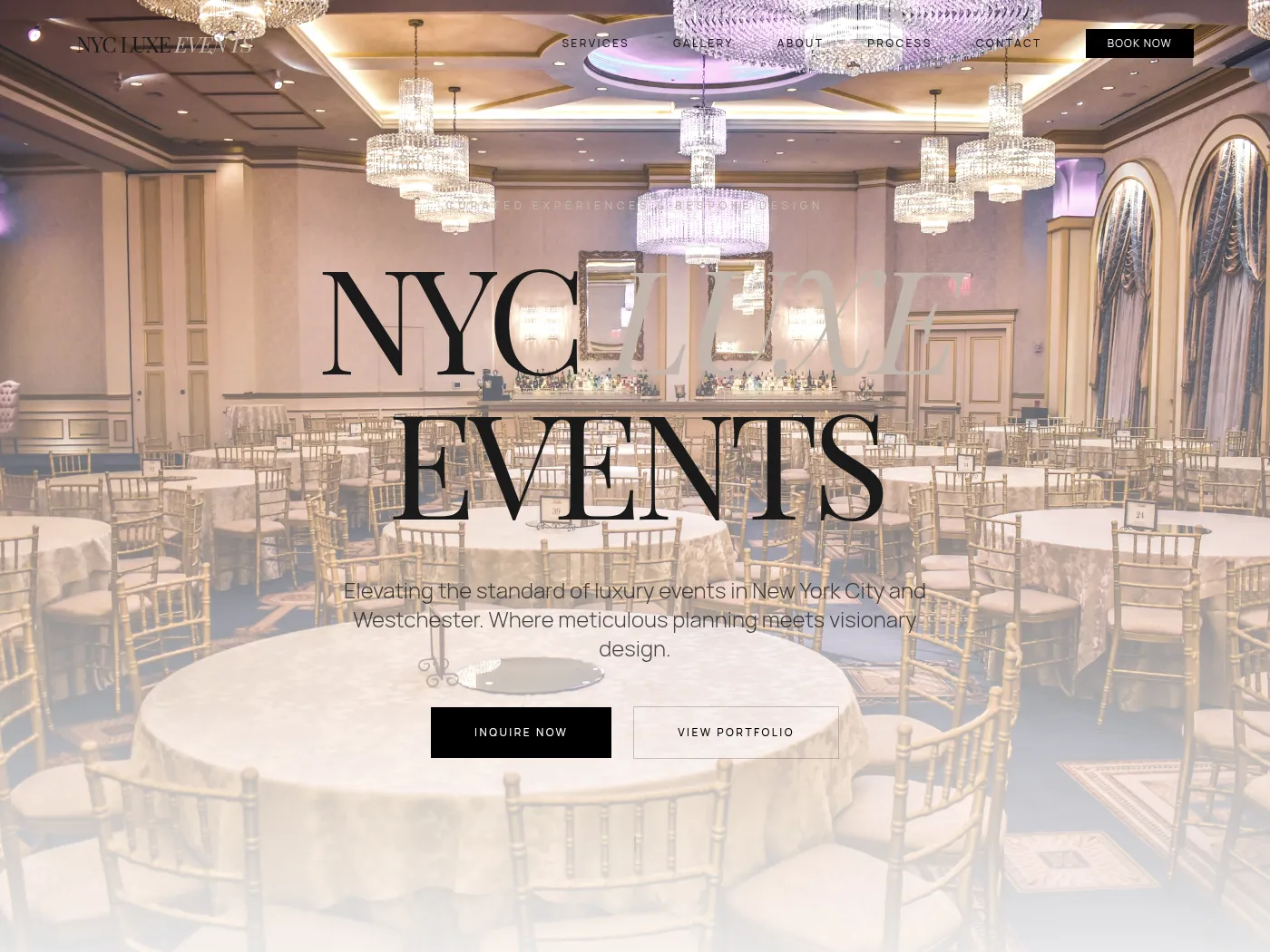 NYC Luxe Events Site
