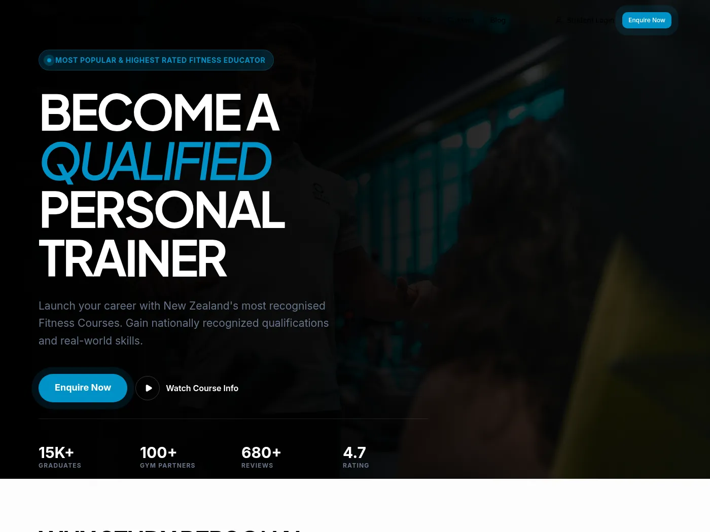 NZIHF Fitness Academy Site