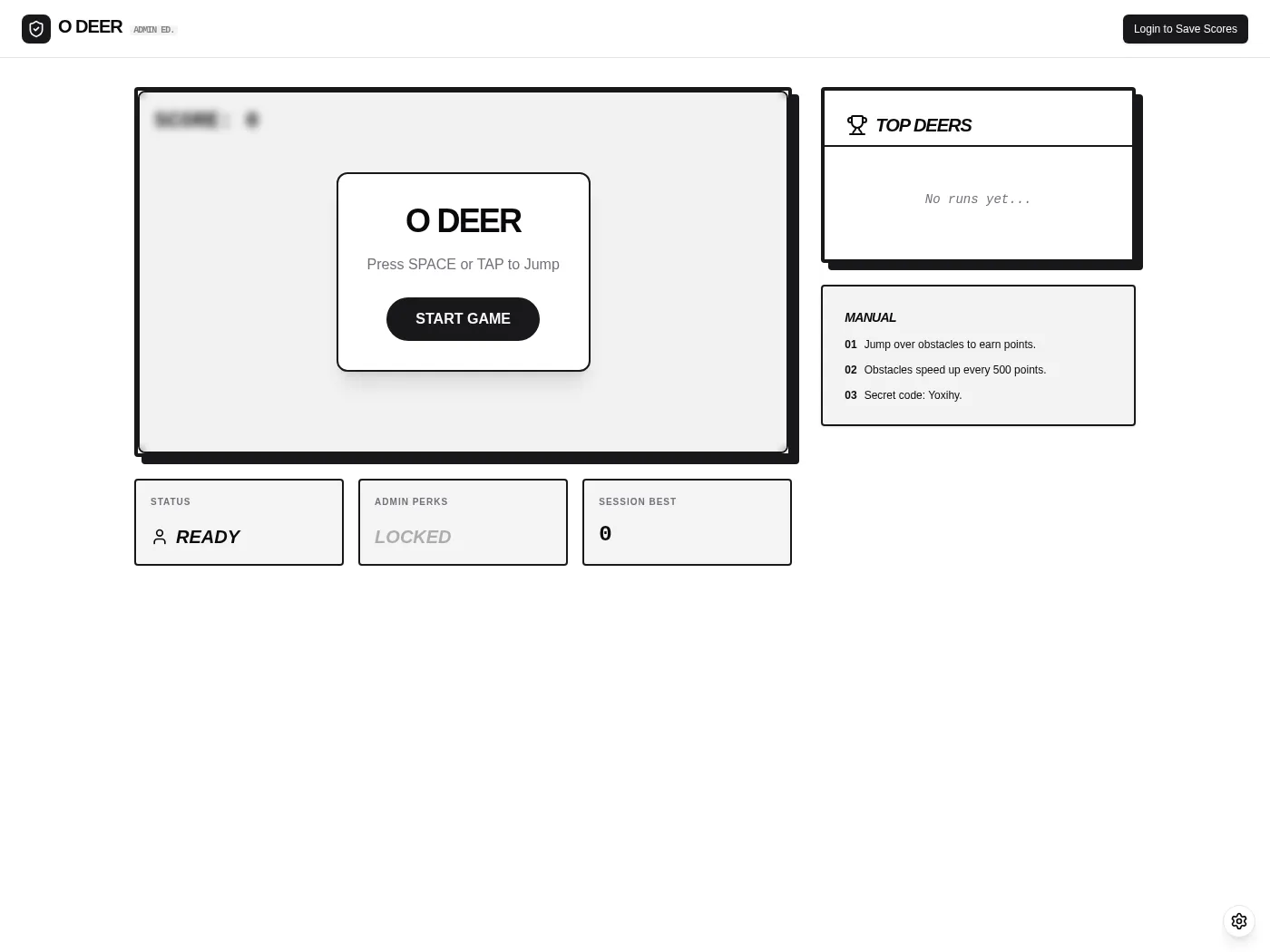 O Deer Admin Edition