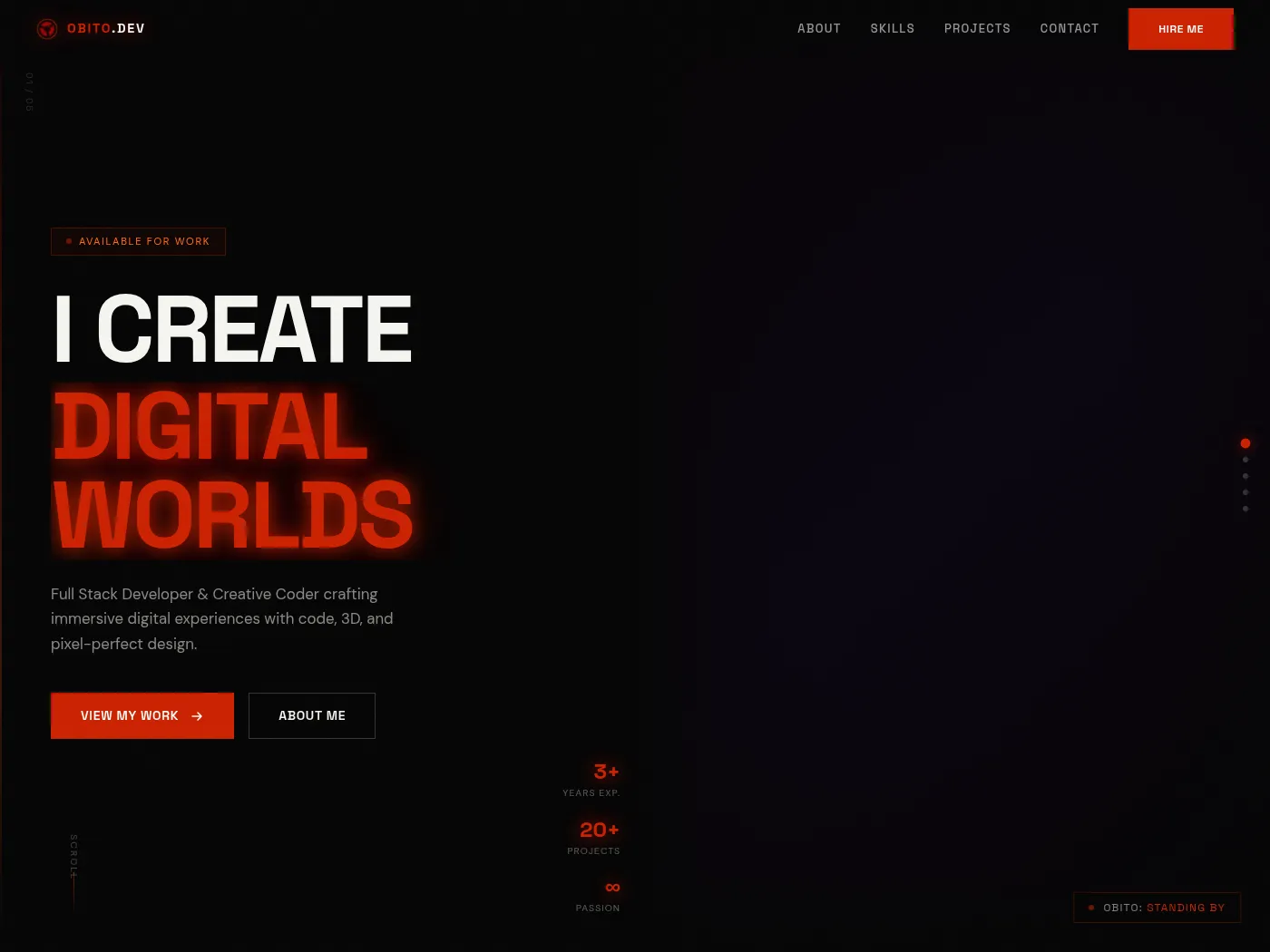 Obito 3D Portfolio