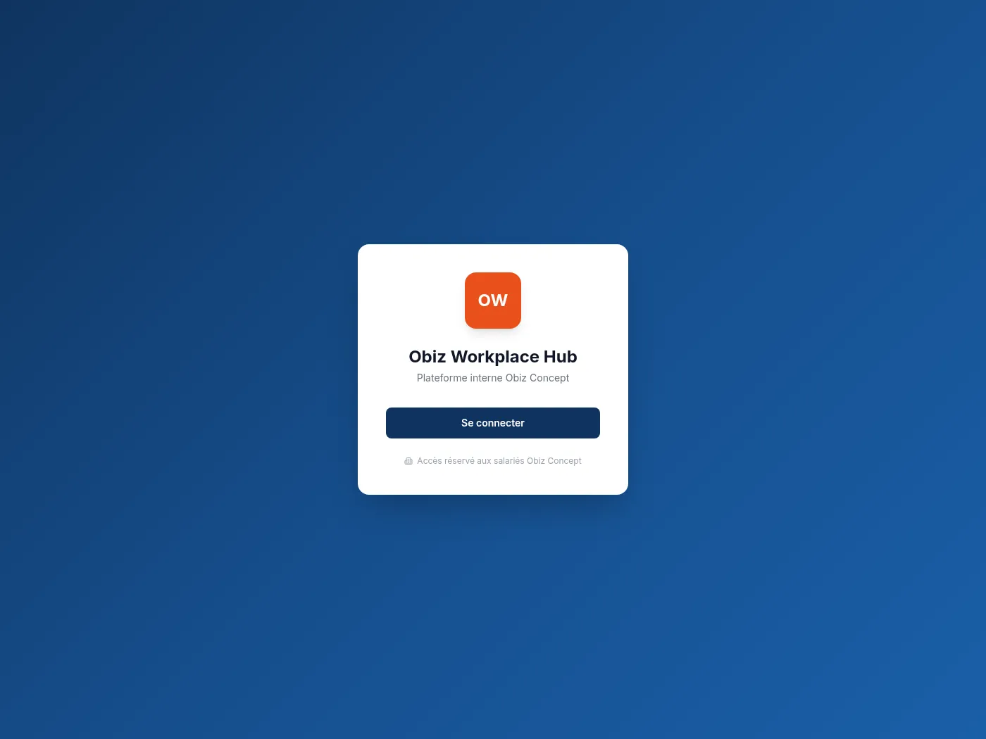 Obiz Workplace Hub