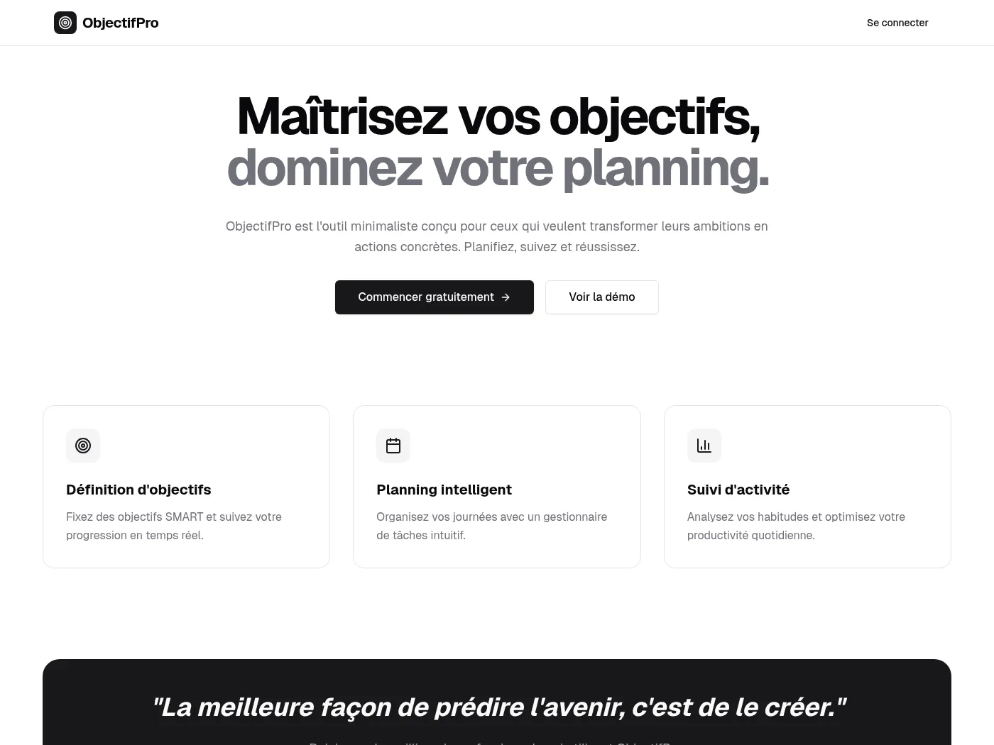 ObjectifPro Tracker
