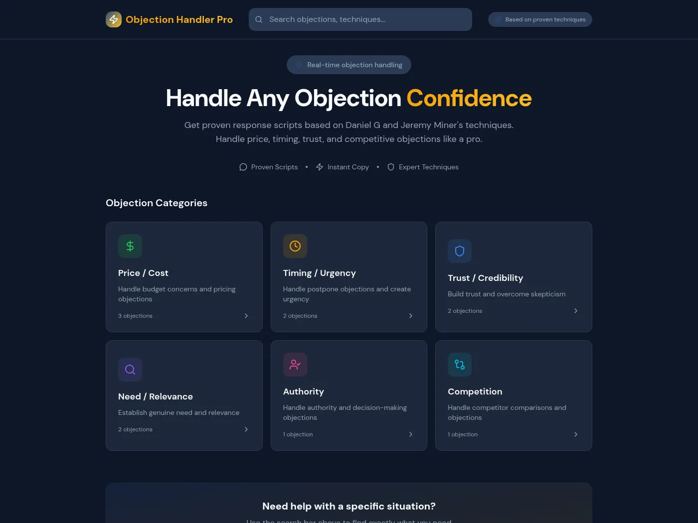 Objection Handler Pro