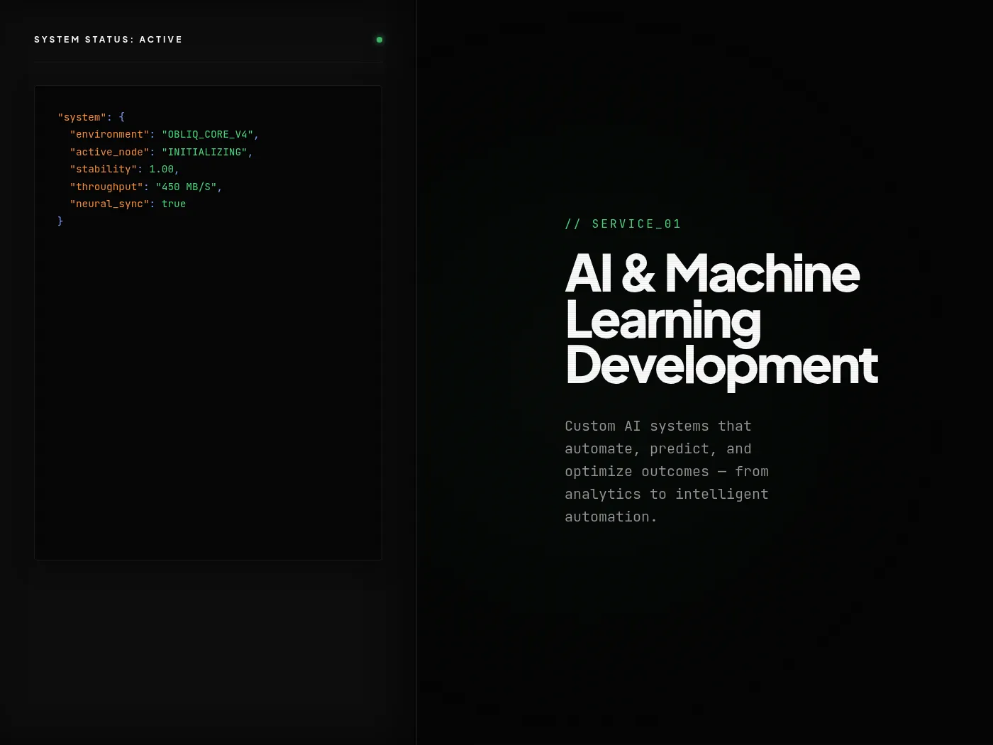 Obliq Labs Living Compiler