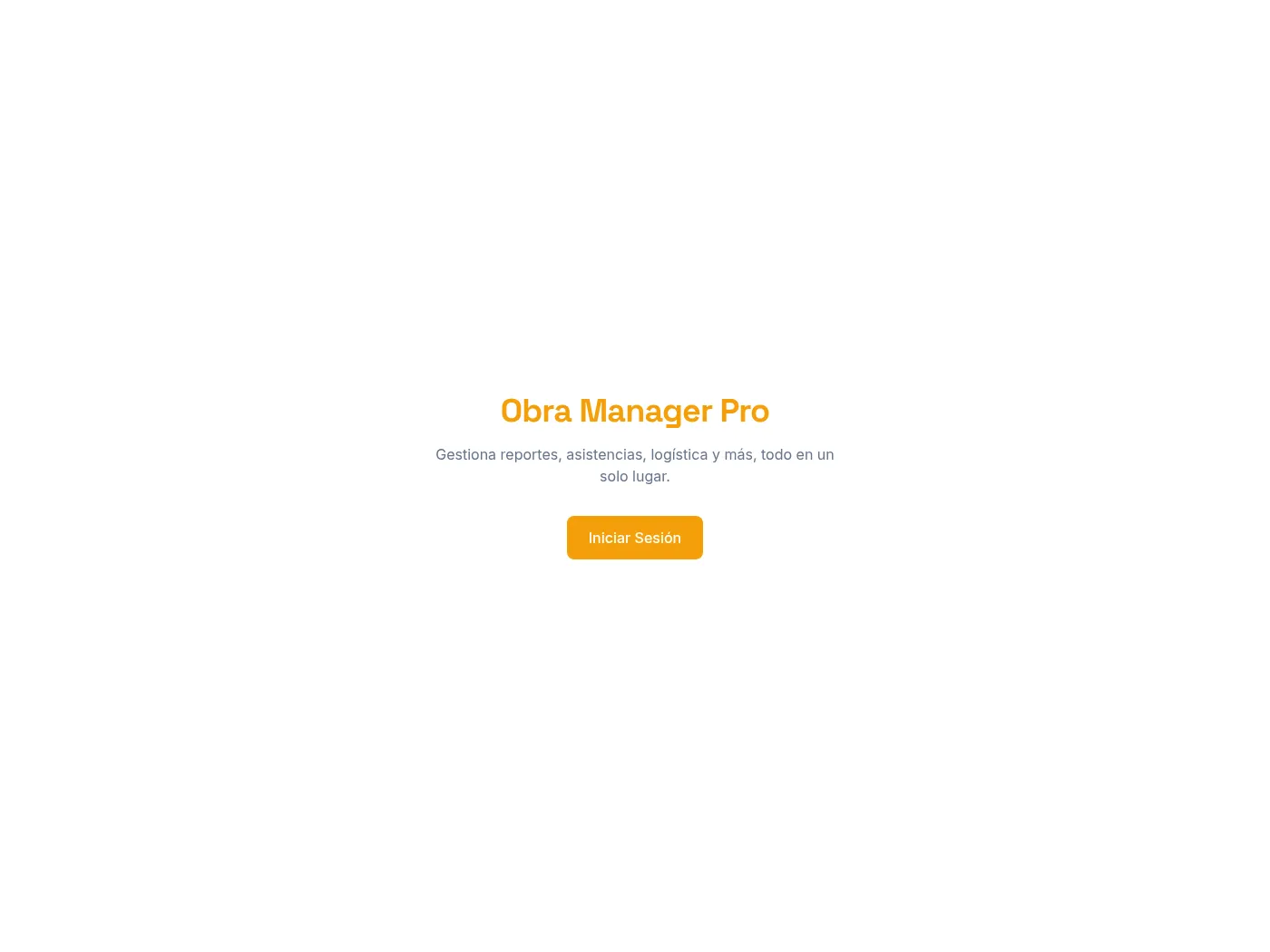Obra Manager Pro