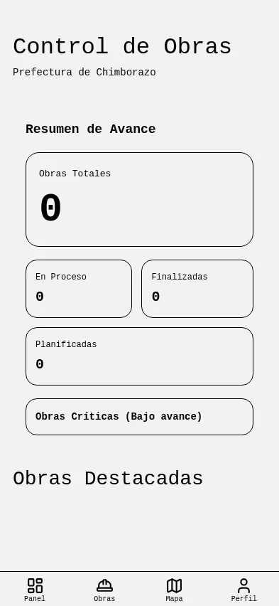 Obras Control Chimborazo