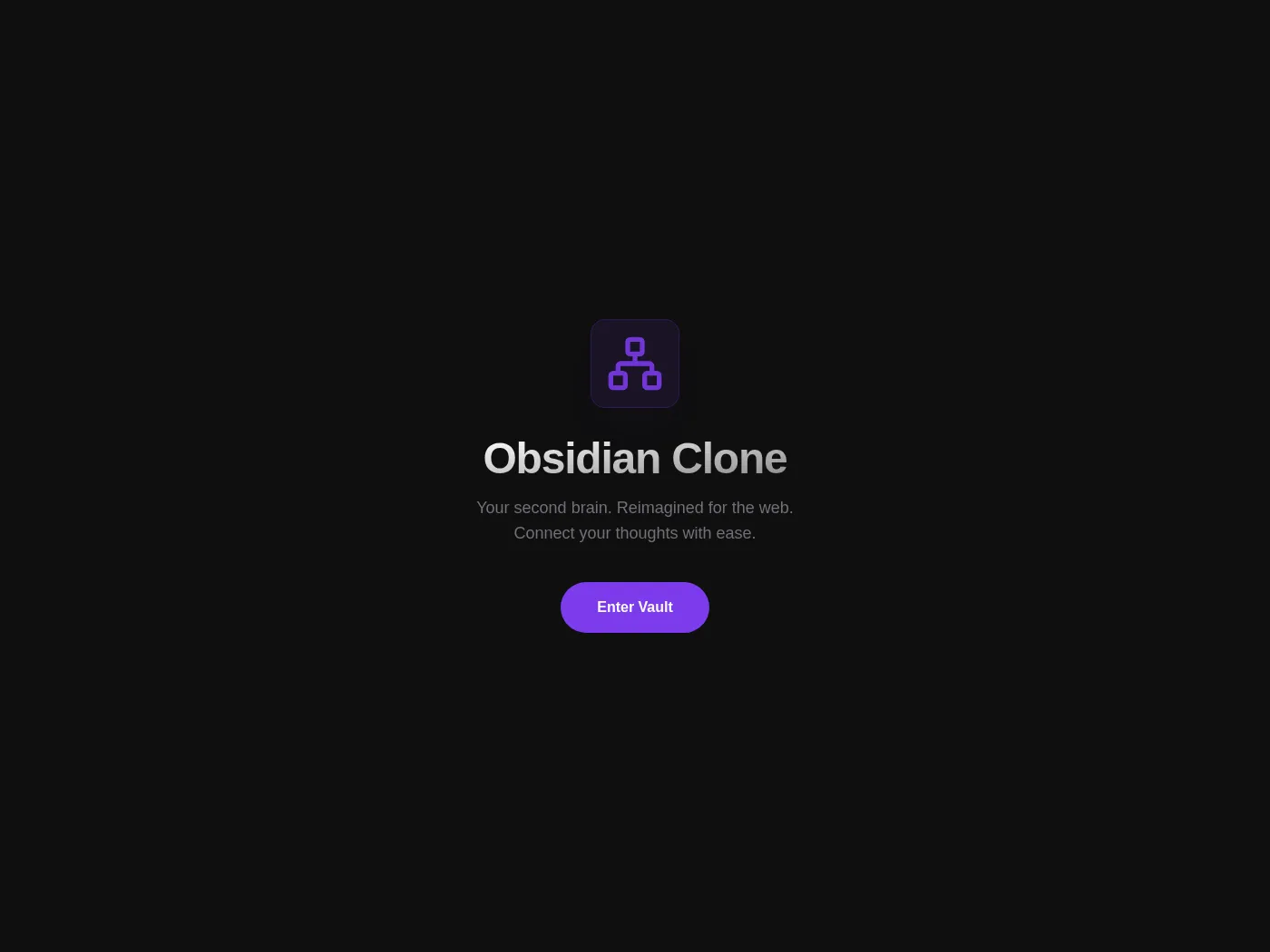 Obsidian Notes Clone