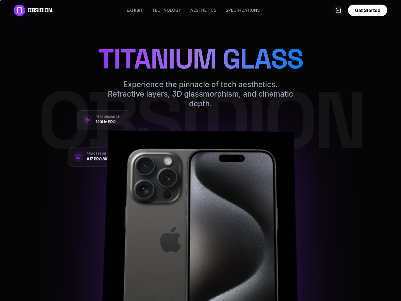Obsidion Glass Showcase