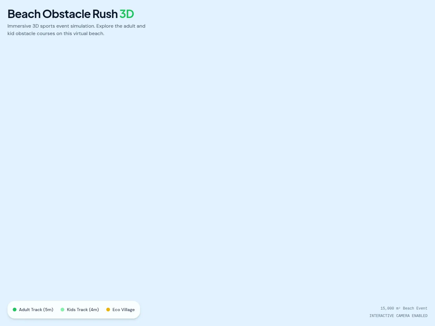 Beach Obstacle Rush 3D