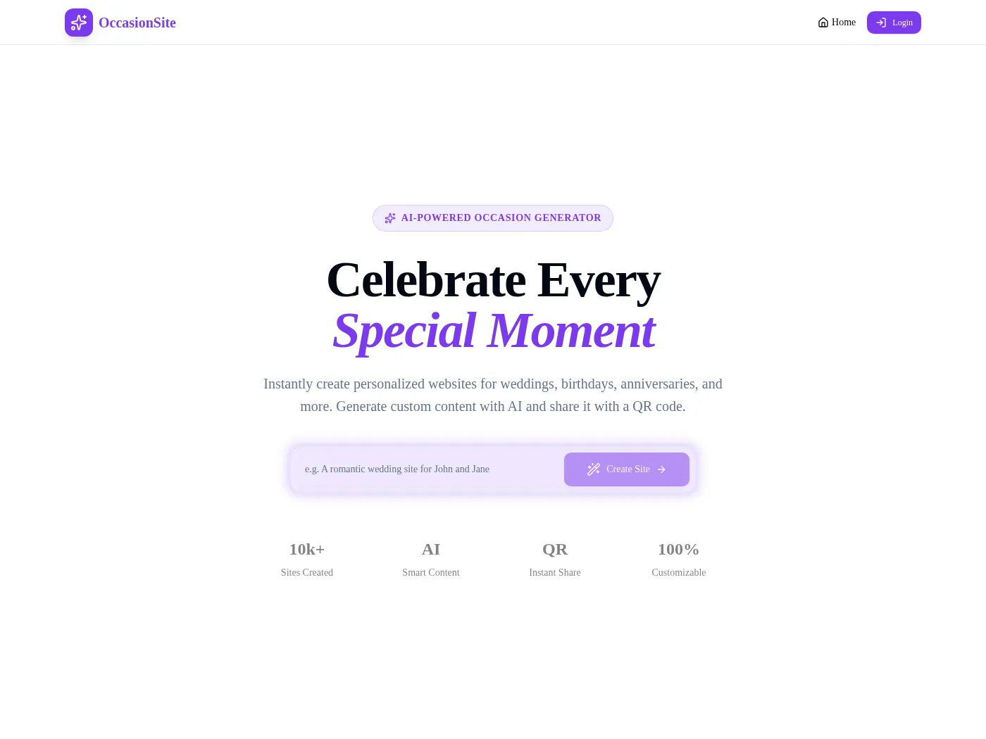 OccasionSite Generator