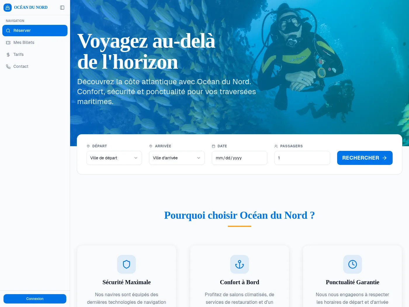 Océan du Nord Booking