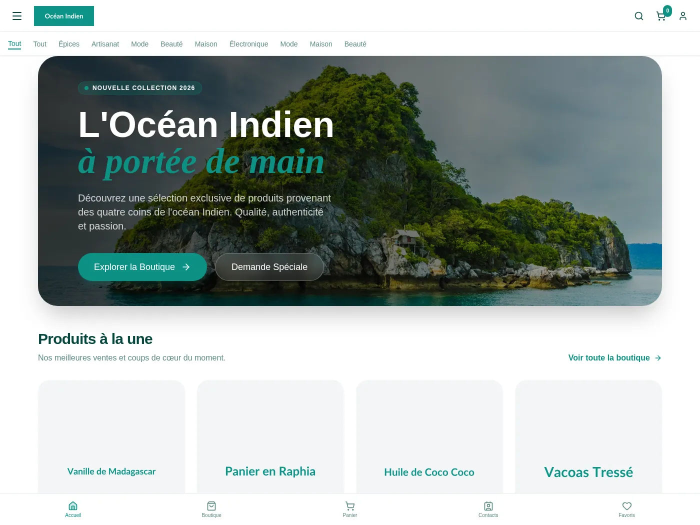 Océan Indien Shop