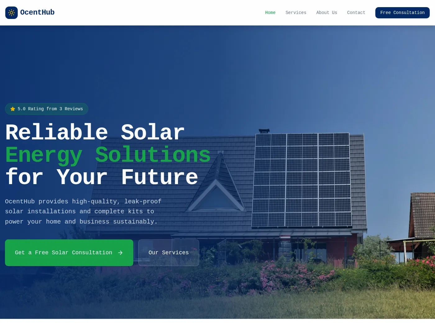 OcentHub Energy Site
