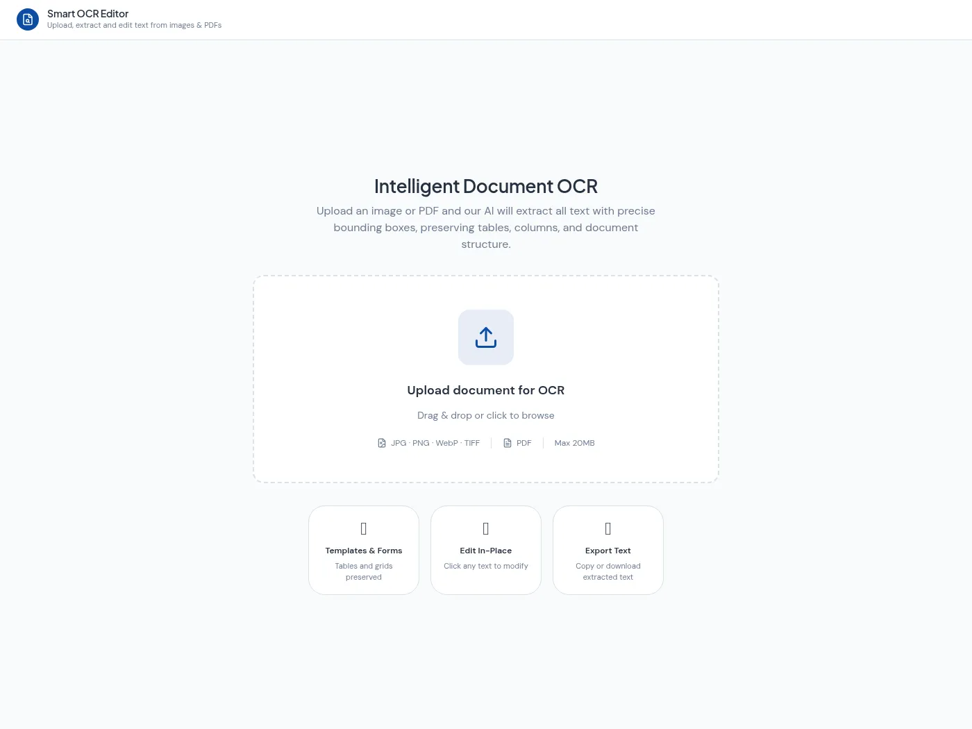 Smart OCR Editor
