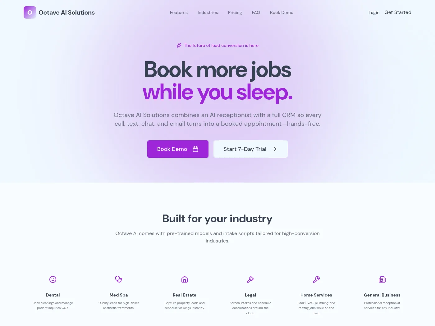 Octave AI Receptionist CRM (Remix)
