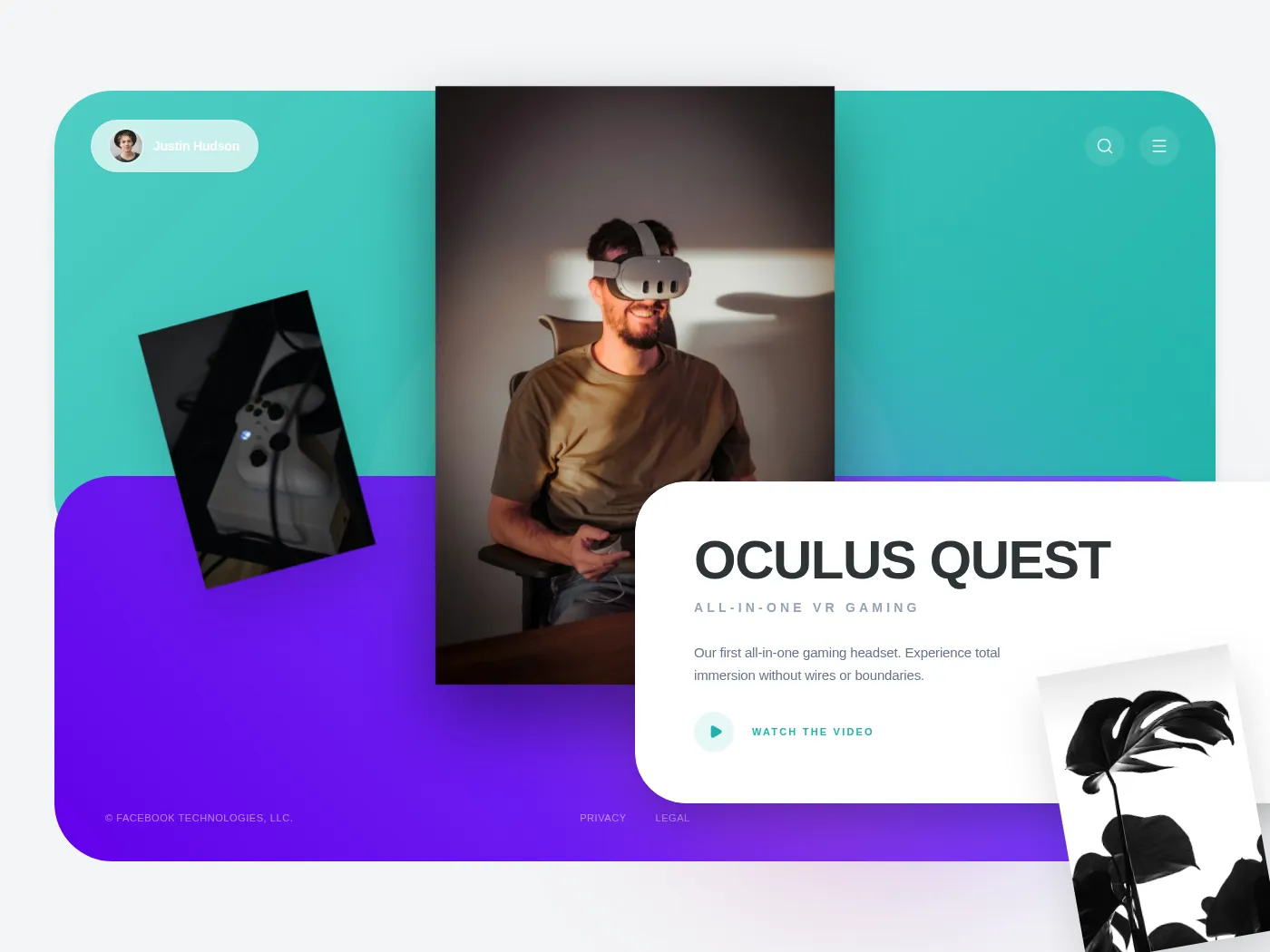 Oculus VR Landing